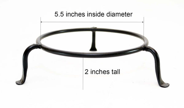 Basic Wrought Iron Display Ring Stand, Bronze Color-5.5 Inches Diamete ...